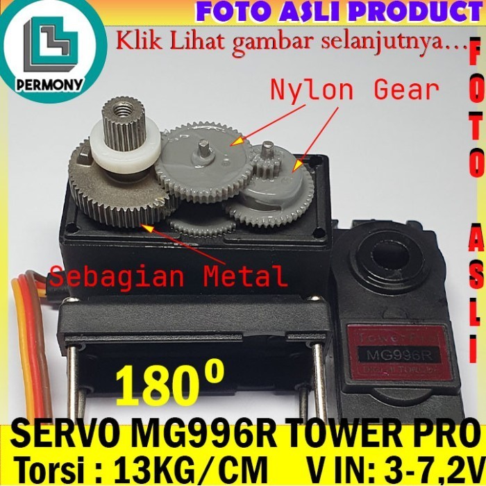 Jual Mg996R Motor Servo Mg996 Towerpro Mg 996R Tower Pro Best | Shopee Indonesia