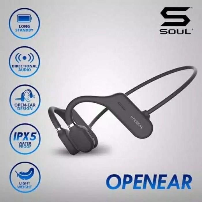 Jual NEW ARRIVAL HEADSET SOUL OPEN EAR BLUETOOTH 5.0 SPORTS AIR ...