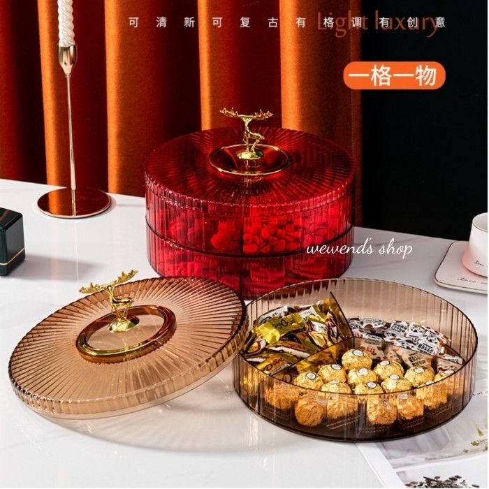 Jual Mazin - Tempat Kue Snack Box Elegan Mewah Tray Box Toples Buah ...