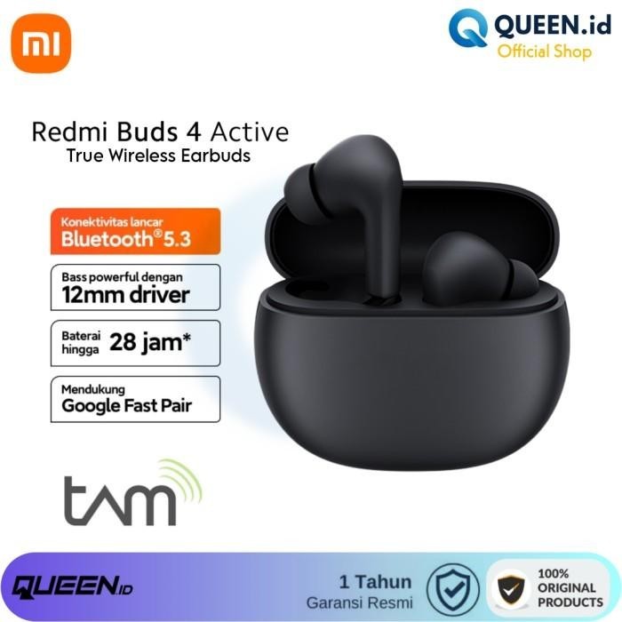 Jual NEW XIAOMI REDMI BUDS 4 ACTIVE TWS TRUE WIRELESS EARBUDS HEADSET ...