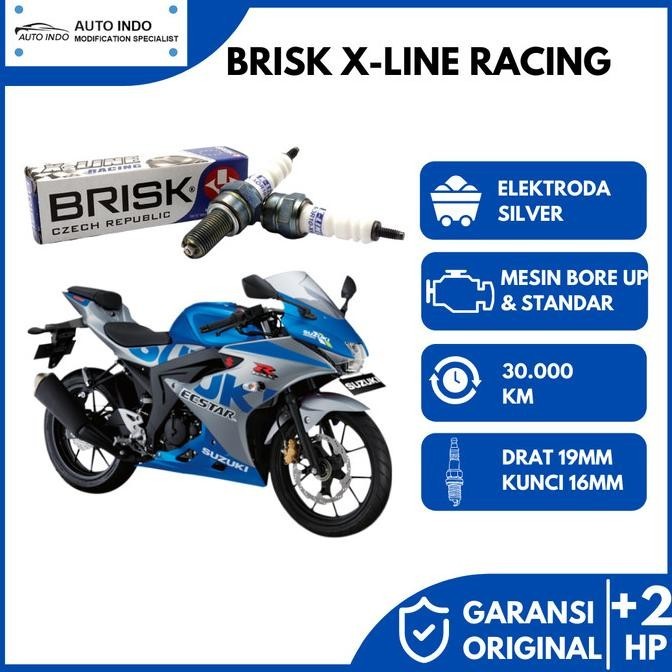 Jual BUSI MOTOR SUZUKI GSX R150 BRISK X-LINE XLINE AOR12-X9 100% ORI | Shopee Indonesia