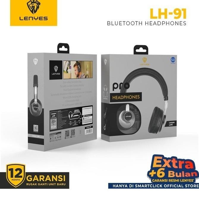 Jual var Headset Bluetooth LENYES LH91 Pro Full Bass Otomatis Shutdown ...