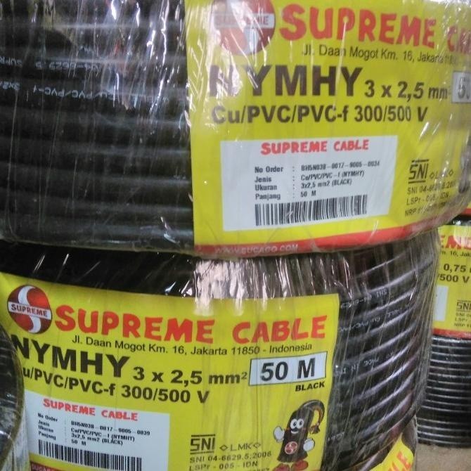 Jual Kabel Supreme NYYHY 3X2.5 50Meter | Shopee Indonesia
