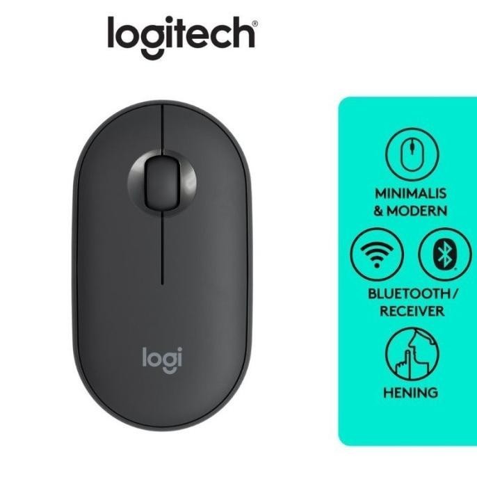 Jual Logitech Mouse Wireless M350 Pebble - Graphite Bluetooth Skinfight ...