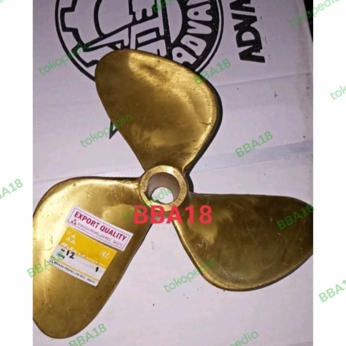 Jual Kipas Kapal MIKASA / Propeller 3Daun 12 BL / 3D 12 Bulet | Shopee ...