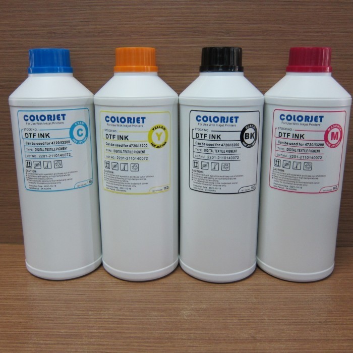 Jual NEW Tinta DTF Premium Quality CMYKW Colorjet Digital Transfer Film ...