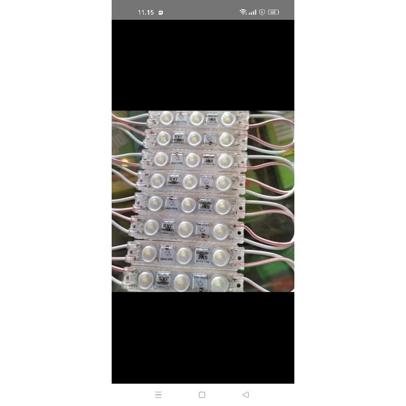 Jual lampu led module Samsung 3 mata DC 12V 1,5 Watt cool white dan ...