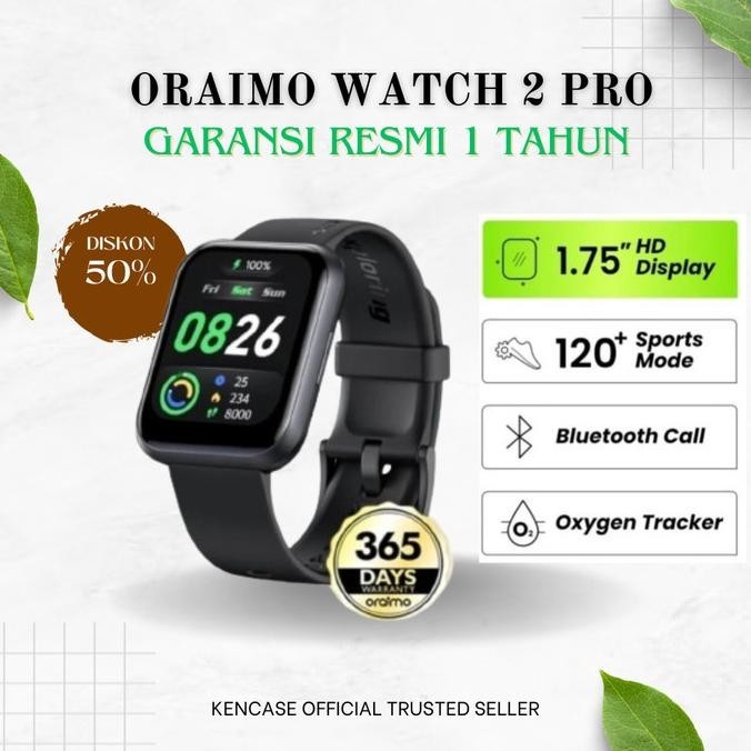 Jual ORAIMO WATCH 2 PRO SMART WATCH 7 DAYS STAND BY GARANSI RESMI 2801 ...