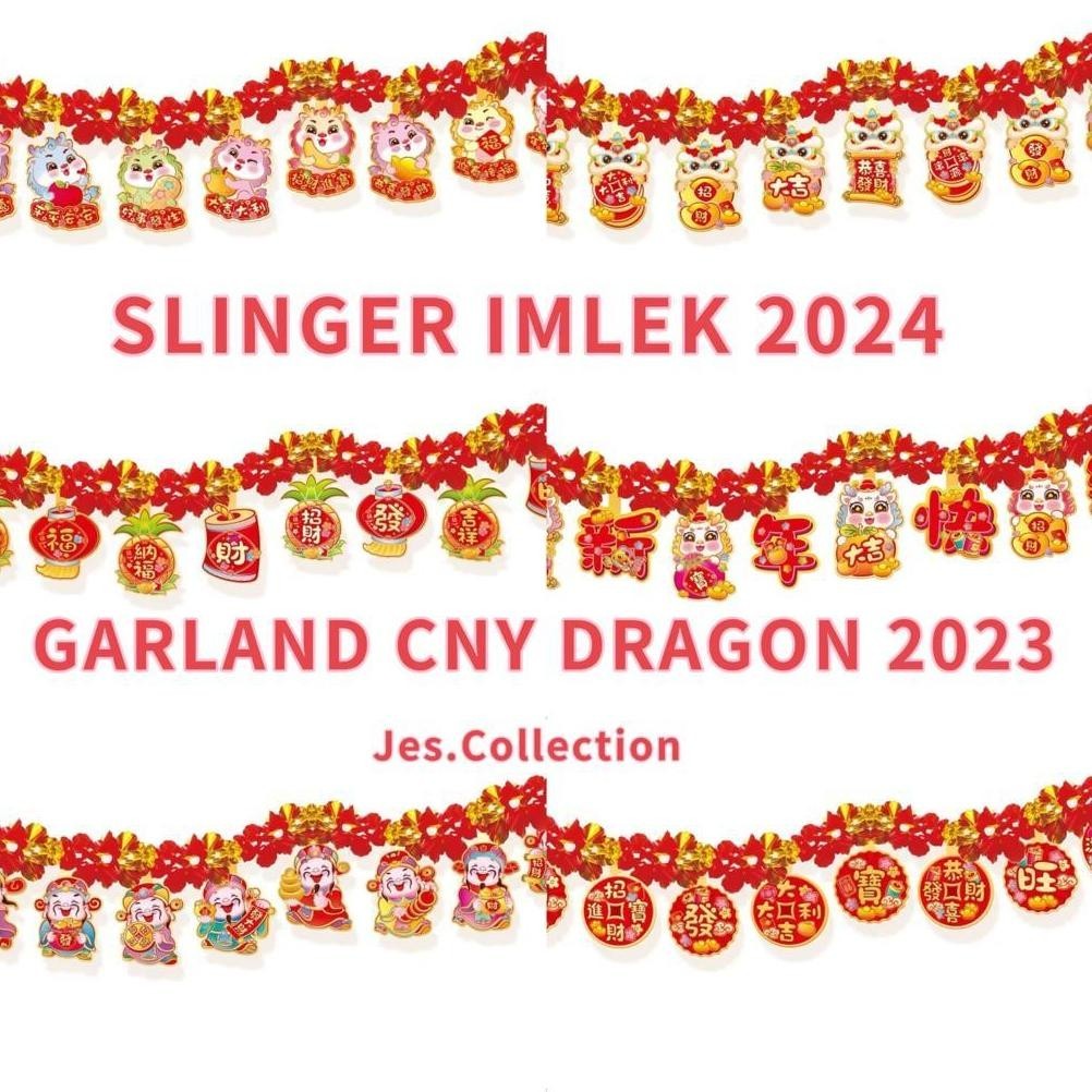 Jual "Hemat Besar" Slinger Imlek Tahun Naga 2024 Garland imlek Lucu ...