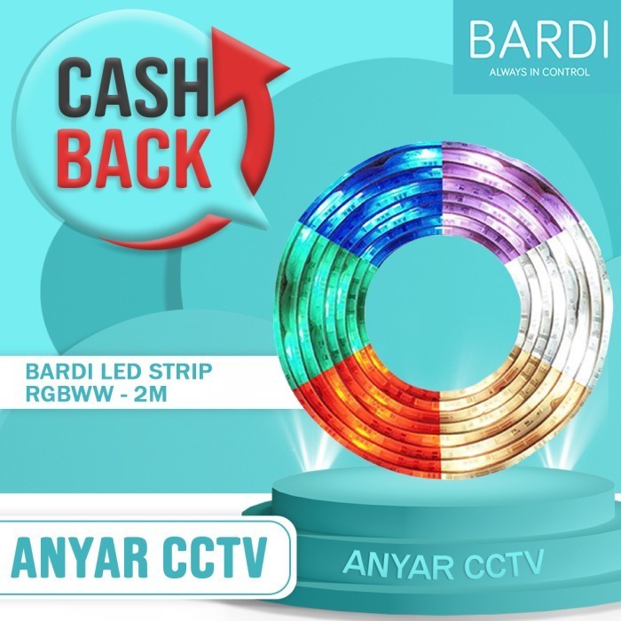 Jual BARDI Smart Lampu LED Strip WIFI RGB - WW / 2 METER | Shopee Indonesia