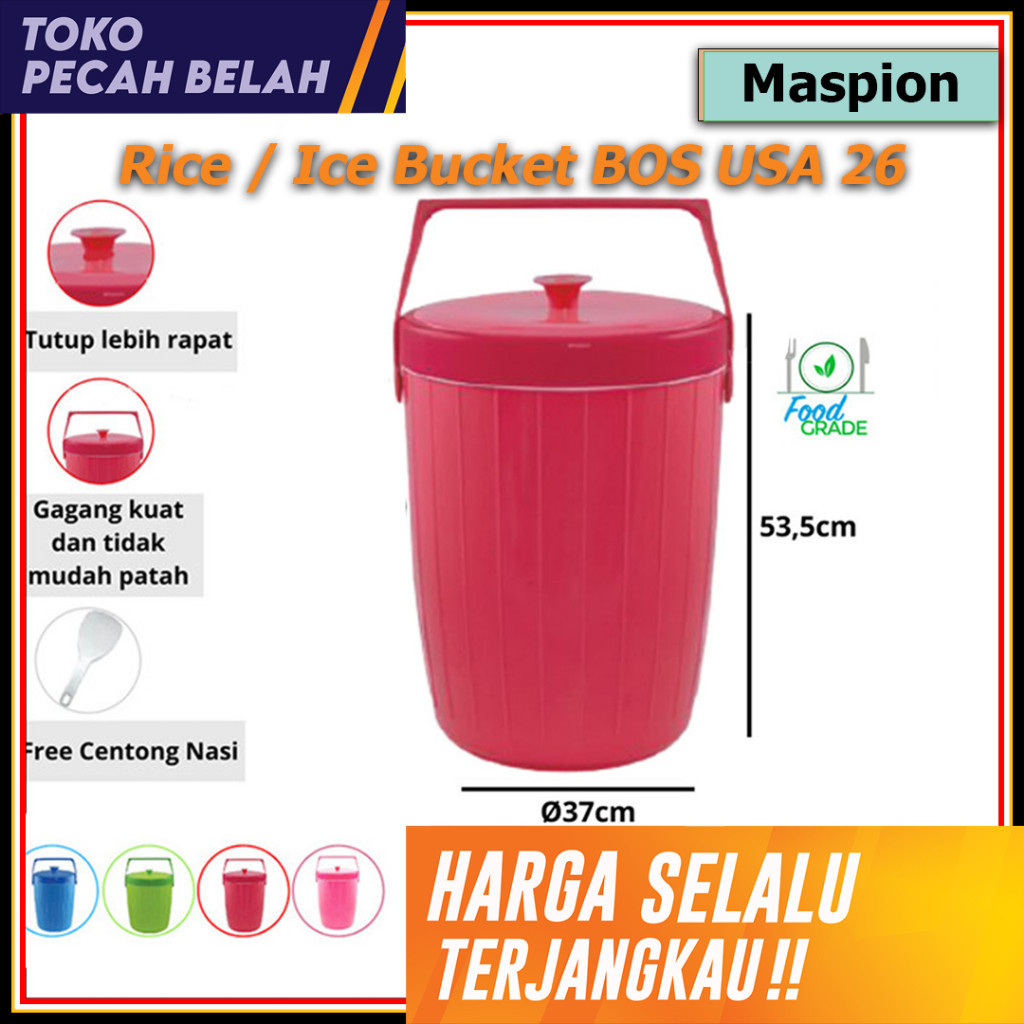 Jual Ice Bucket / rice bucket/ bos USA 26 - Rice Bucket Maspion ...