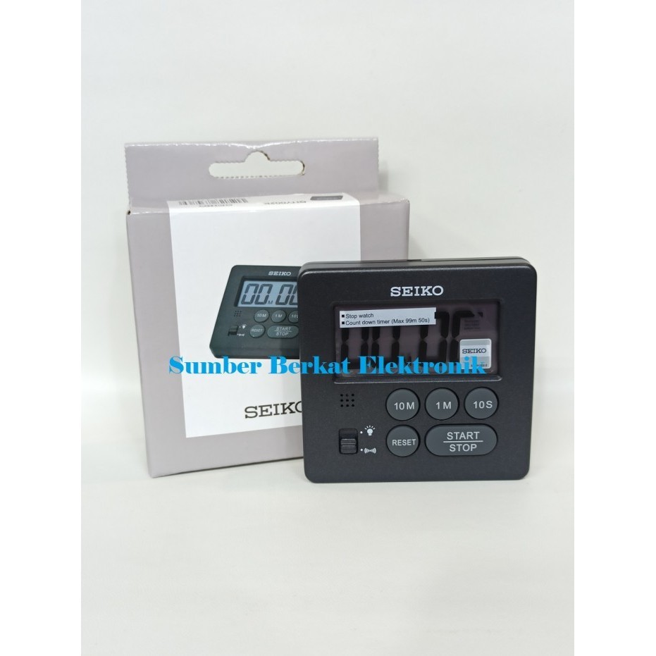 Jual TIMER SEIKO QHY002K KITCHEN TIMER STOPWATCH MEJA QHY002 BLACK ...