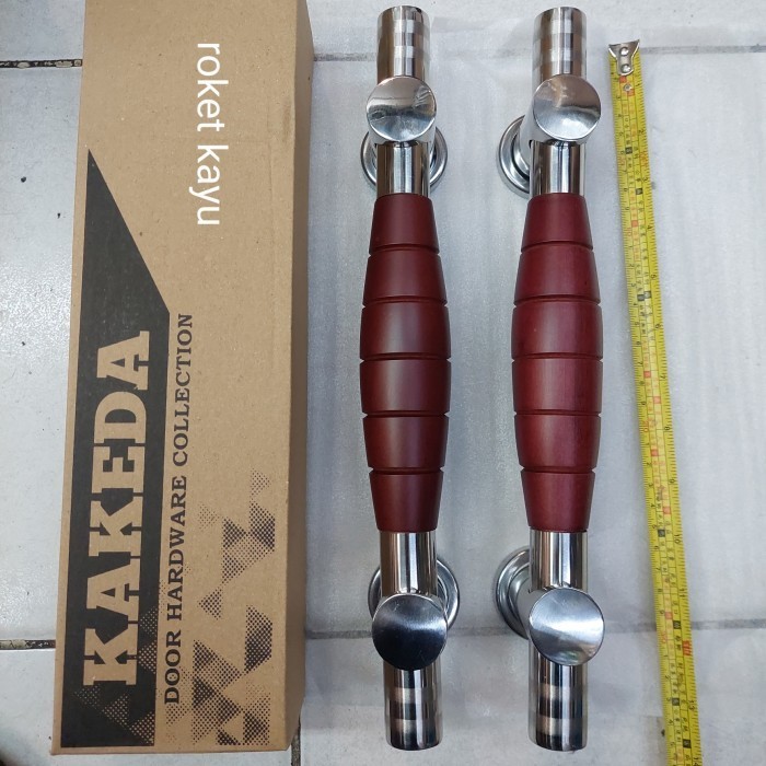 Jual PROMO PULL HANDLE TARIKAN PINTU RUMAH BULAT ROKET KAYU STAINLESS ...