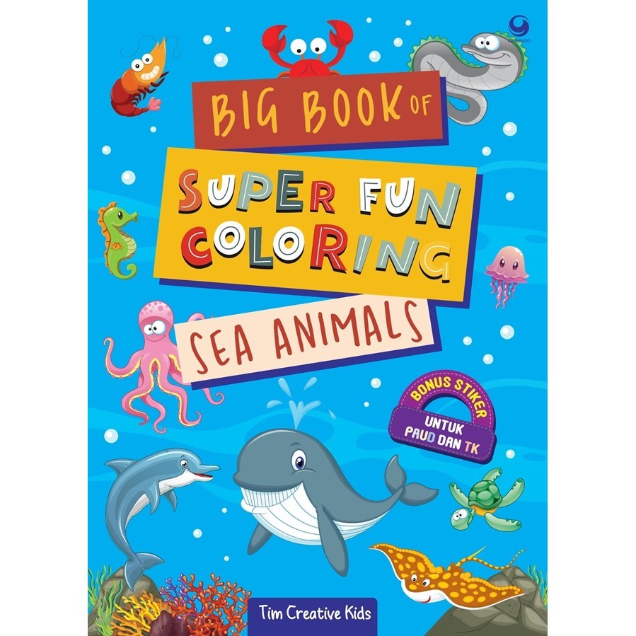 Jual Big Book of Super Fun Coloring Sea Animals | Shopee Indonesia