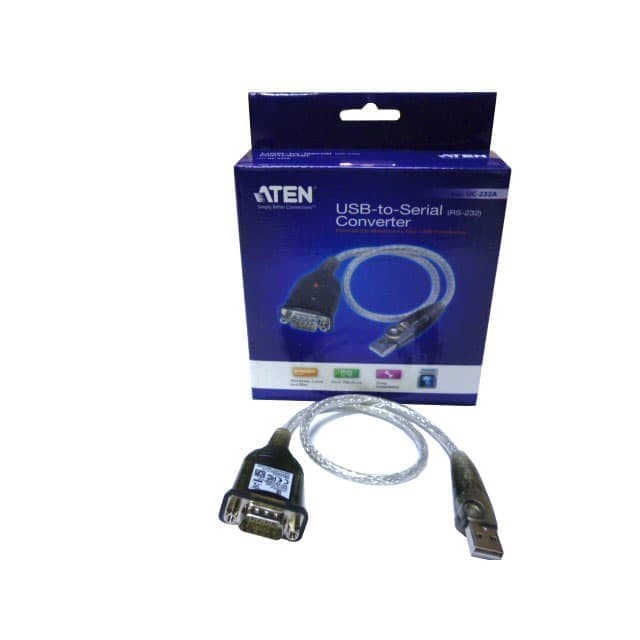 Jual Kabel Serial to USB RS232 DB9 Merk ATEN USB to Serial Converter UC-232 | Shopee Indonesia