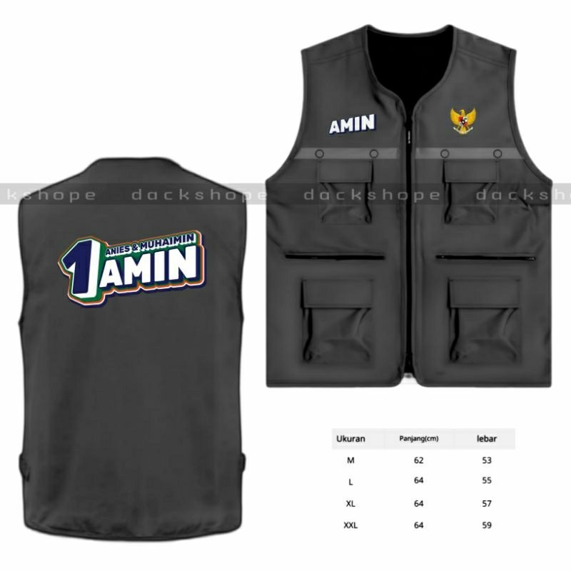 Jual Rompi Viral Anies Muhain / Rompi Tactical / Rompi Outdor / Rompi ...