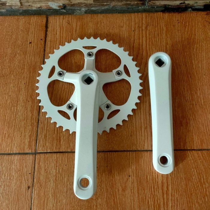 Jual CRANK SET FIXIE TAIWAN 46T PUTIH | Shopee Indonesia