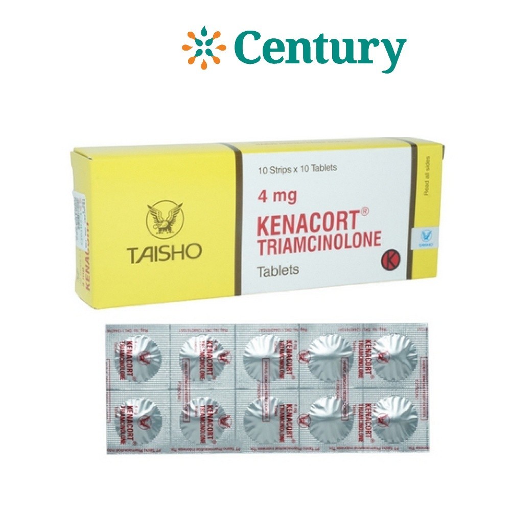 Jual KENACORT 4 MG 1 STRIP 10 TABLET/TRIAMCINOLONE 4 MG/ANTI INFLAMASI ...
