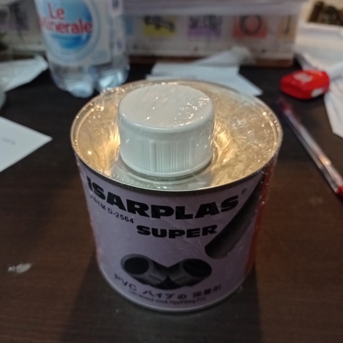 Jual LEM PIPA PVC MERK ISARPLAS KALENG 400G | Shopee Indonesia