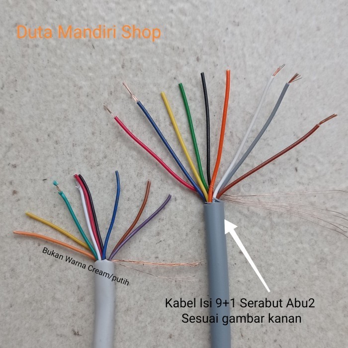 Jual Kabel isi 9 + 1 ground serabutabu2 , per 10 mtr | Shopee Indonesia