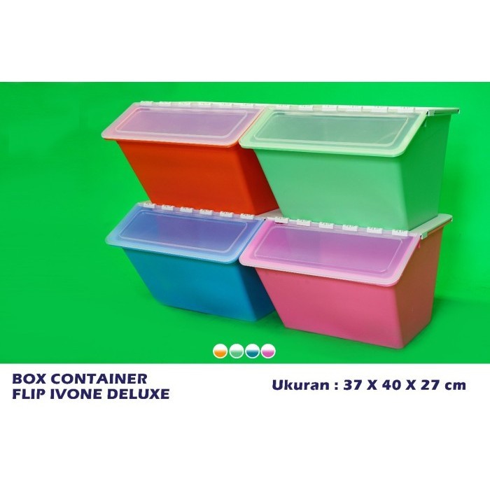 Jual Box Plastik Container Model Flip / box flip 40 liter [KHUSUS ...