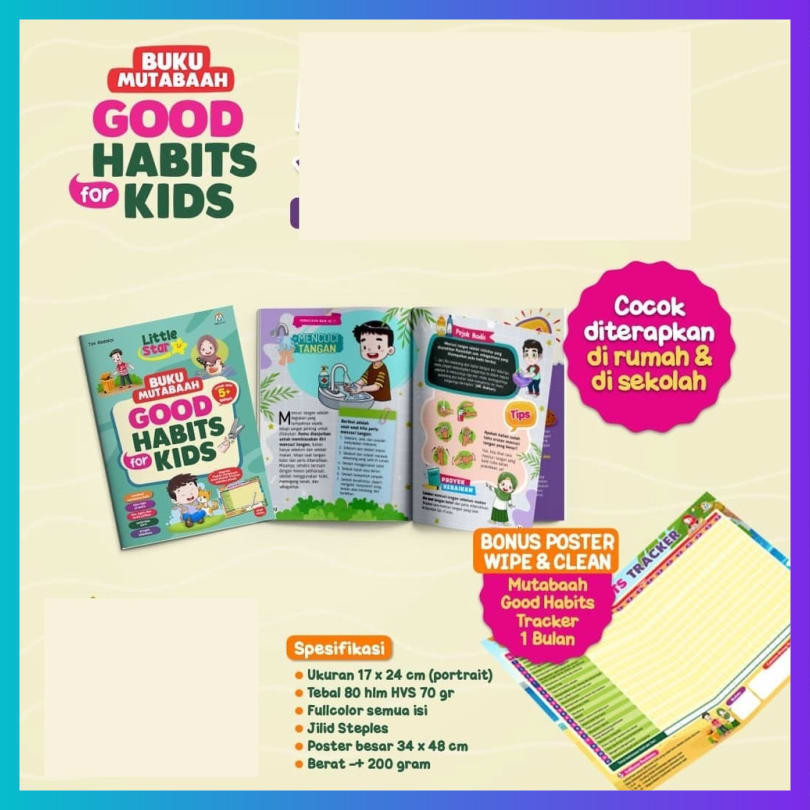 Jual BUKU MUTABAAH Quran ANAK muslim GOOD HABITS FOR KIDS BUKU ...