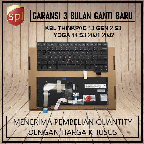 Jual Keyboard Lenovo ThinkPad 13 Gen 2 S3 Yoga 14 S3 20j2 20j1 Black ...