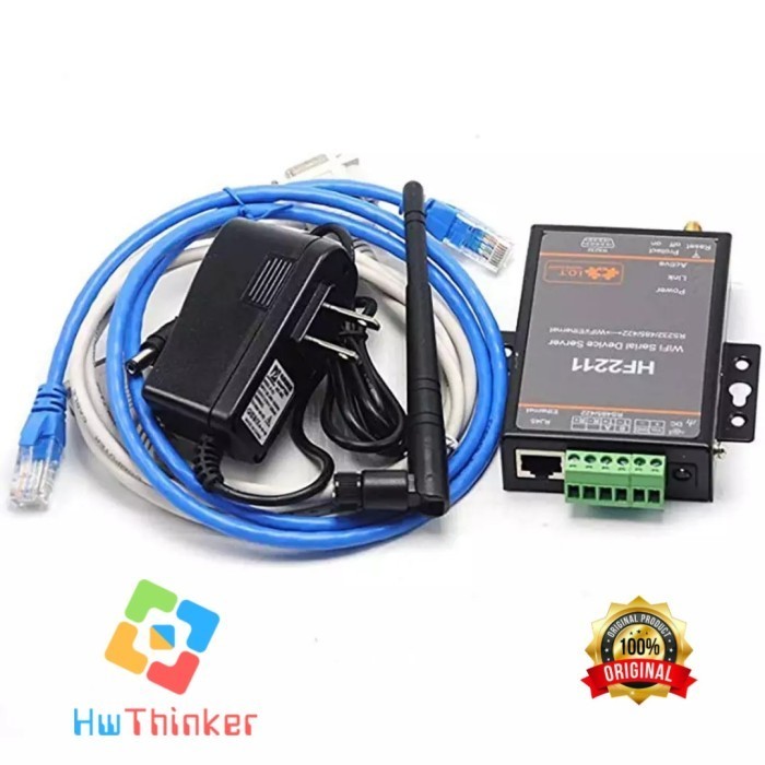 Jual HF2211 HF2211A Serial Modbus RS232 RS485 RS422 to WiFi Ethernet | Shopee Indonesia