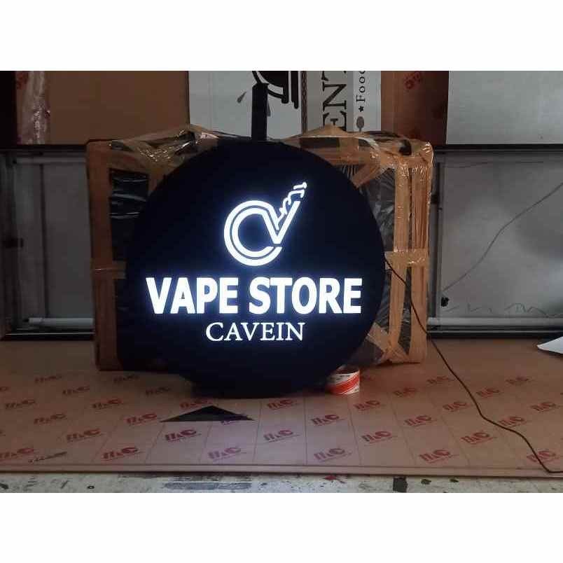 Jual Neon Box Bulat ukuran jadi 40 x 40 bisa request gambar / neon box ...