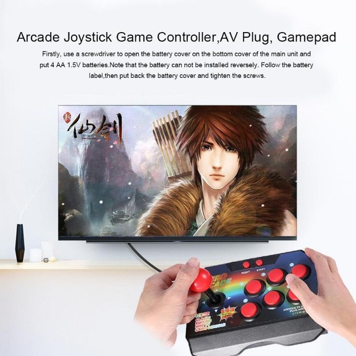 Jual Game Arcade Joystick Game Controller Av Plug Gamepad Console