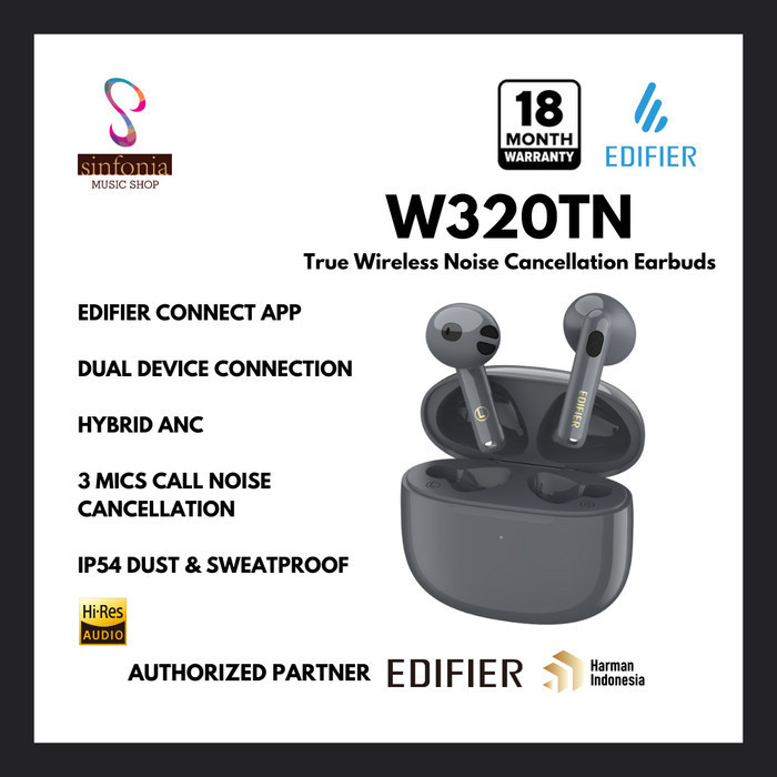 Jual EDIFIER W320TN True Wireless Noise Cancellation Earbuds Headphones ...