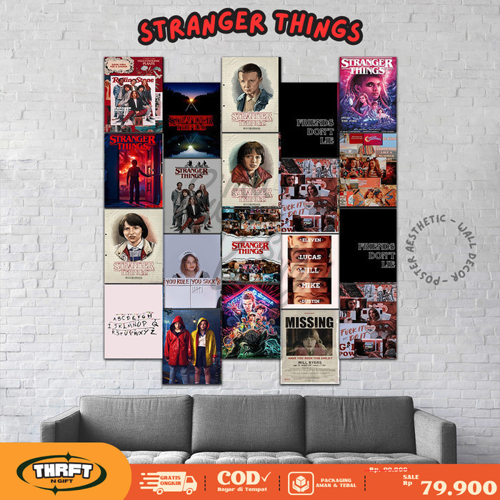 Jual Poster Aesthetic Collage ll - Stranger Things Series A4 | Shopee ...
