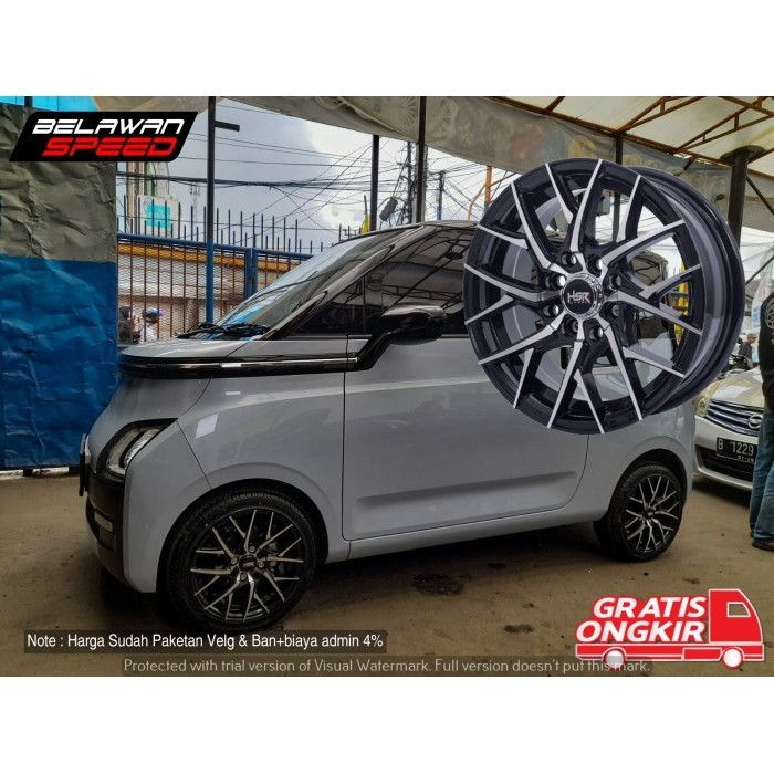 Jual Velg - Paket Velg Racing + Ban Mobil Wuling Air Ev R14 Hsr Kurosu Pelek Murah | Shopee ...