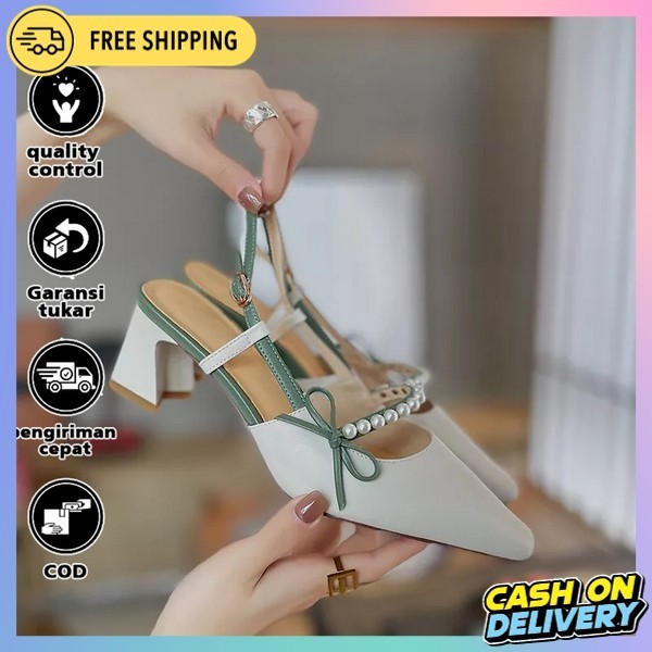 Jual Sandal Jinjit Ibuibu Kondangan Hells Model Korean Style Sendal Hak ...