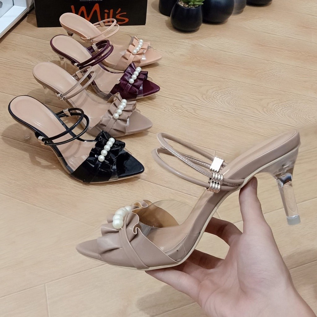 Jual Sendal Heels Wanita Terbaru Kekinian 2024 Jumbo Hills Wnta Helas ...