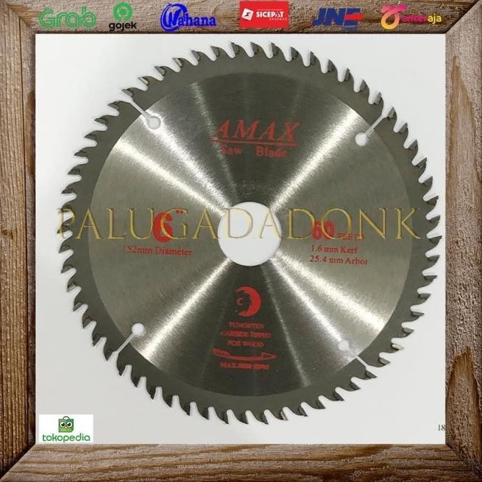 Jual Circular Saw 6 Inch X 60T Super Thin / Mata Gergaji Kayu Saw Blade ...