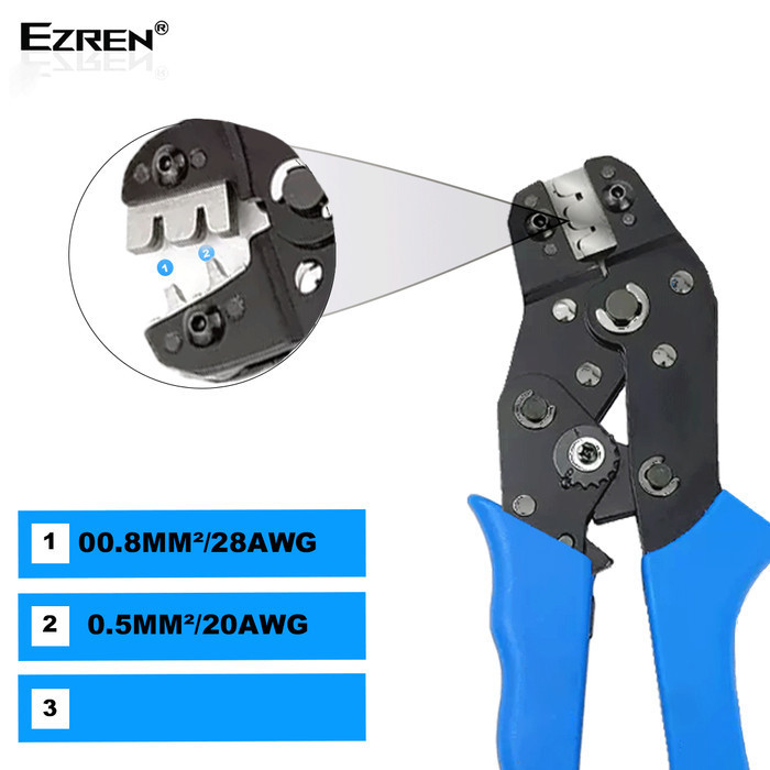 Jual Ezren EZ-01BM Tang Skun Crimping Tool Ratchet Insulated Terminal ...