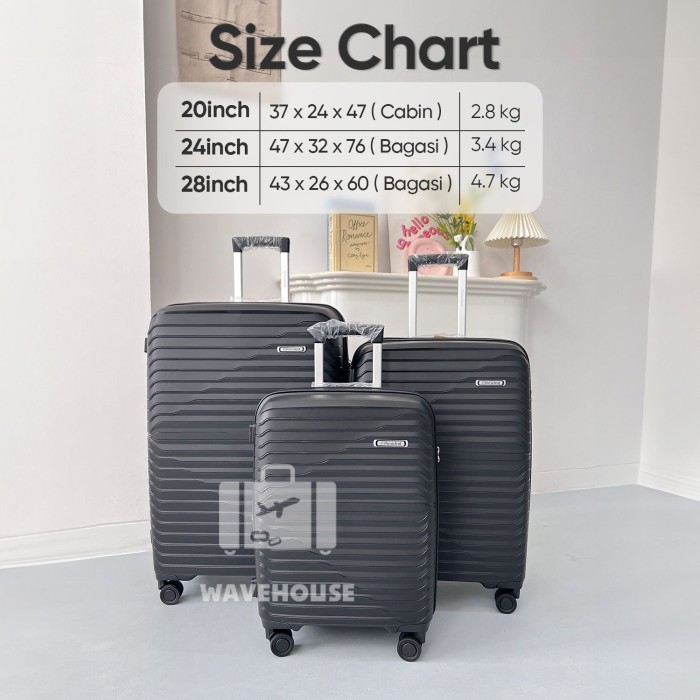 Jual Koper President 1920 20 Inch 24 Inch Tsa Lock Double Zipper ...
