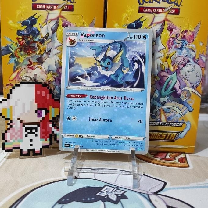 Jual Vaporeon Reverse Holo s8b 029/184 - Pokemon TCG ID | Shopee Indonesia