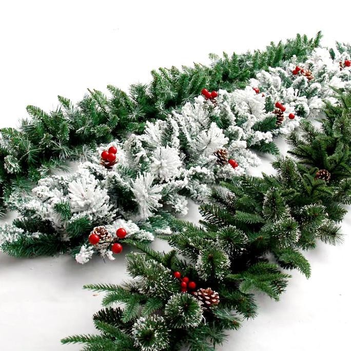 Jual Big Sale Garland Natal Jumbo 2M Dekorasi Daun Lingkar Kawat Pinus ...