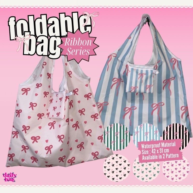 Jual FOLDABLE BAG RIBBON SERIES by dailyhae | Shopee Indonesia