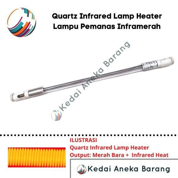 Jual Quartz Heater 220V AC 55cm 500W 20mm Lampu Infrared Lamp Pemanas ...