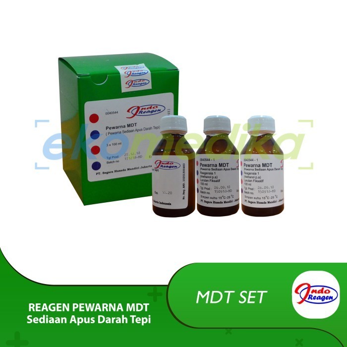 Jual Indo Reagent Pewarna Mdt / Morfologi Darah Tepi Set 3X100Ml ...