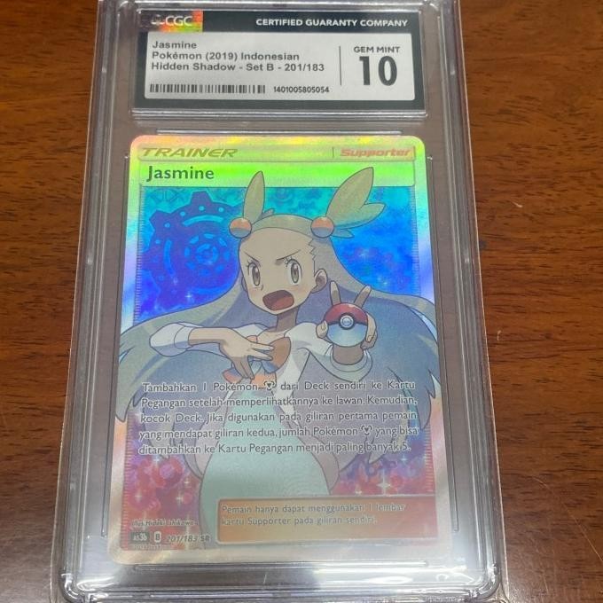 Jual Kartu Pokemon TCG ID Indonesia SM AS3b Jasmine SR CGC 10 PSA | Shopee Indonesia