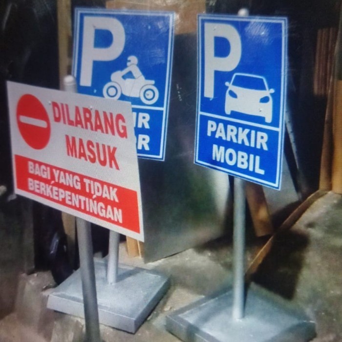 Jual Rambu Parkir 60X40 + Tiang Movable 120 Cm | Shopee Indonesia