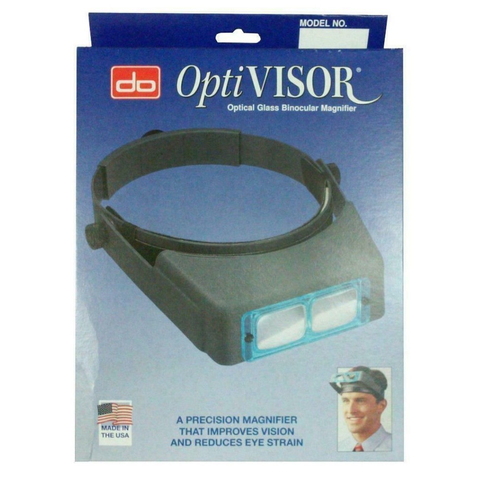 Jual Optivisor Headband Magnifier Kaca Pembesar Dengan Pengikat Kepala ...
