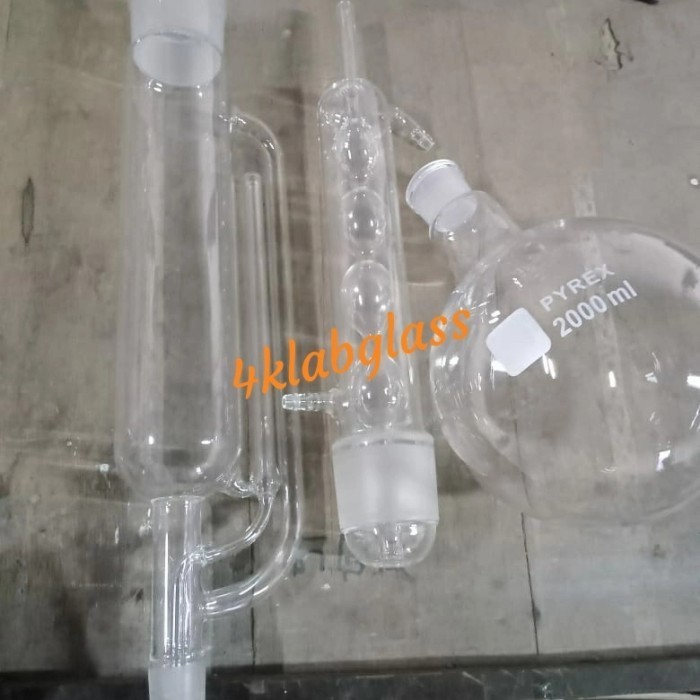 Lab Glasses Lab Glass 250mL Soxhlet Extraction Extractor Apparatus ...