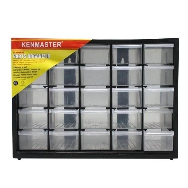 Jual KENMASTER RAK KOMPONEN / DRAWER 25 SUSUN TEMPAT SPARE PART 25 LACI ...