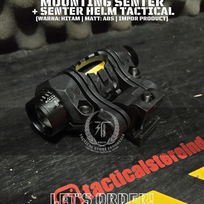 Jual Paket Mounting Senter + Senter Helm Tactical - Tsi Series | Shopee ...