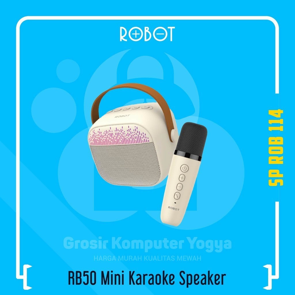 Jual Robot RB50 Bluetooth 5.3 Mini Portable Karaoke Speaker | Shopee ...